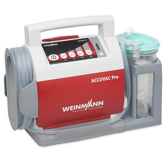 Weinmann ACCUVAC Pro Absaugpumpe mit Zubehörtasche Einwegsystem | Jet