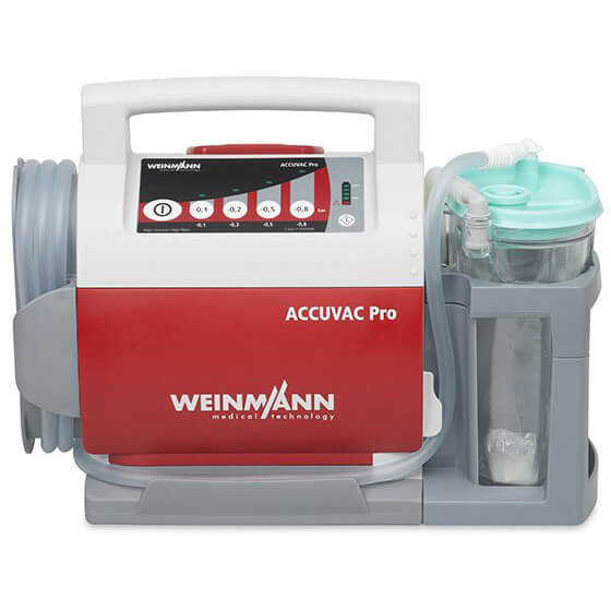 Weinmann ACCUVAC Pro Absaugpumpe mit Zubehörtasche Einwegsystem | Jet