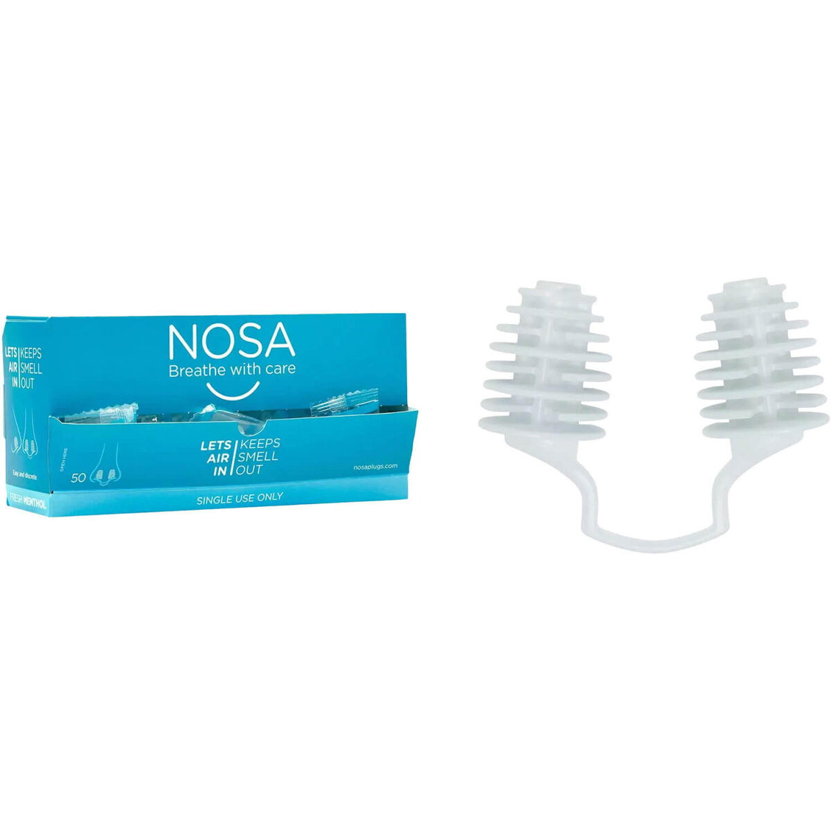 NOSA PLUGS Nasenstöpsel mit Menthol - 50 Stück